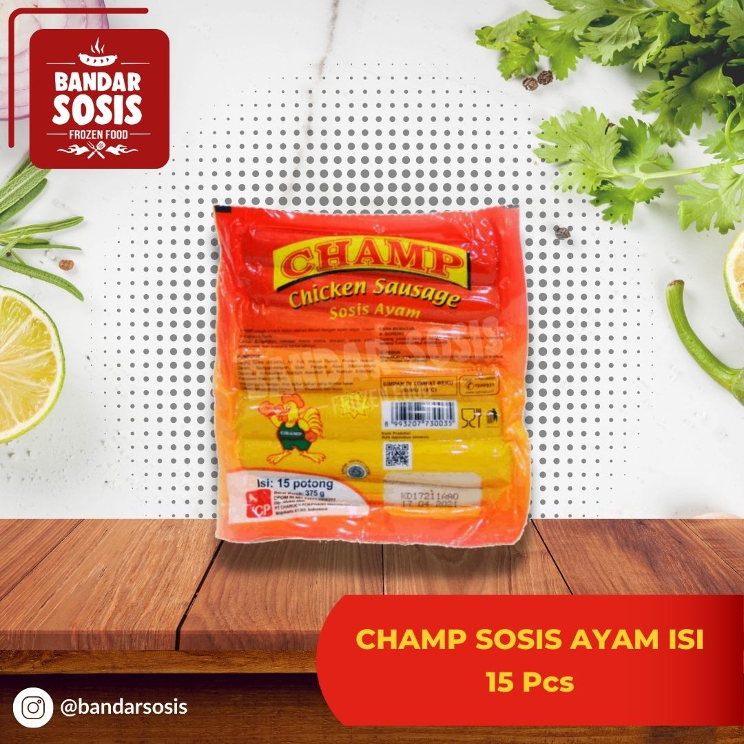 CHAMP SOSIS AYAM ISI 15 PCS - Bandar Sosis