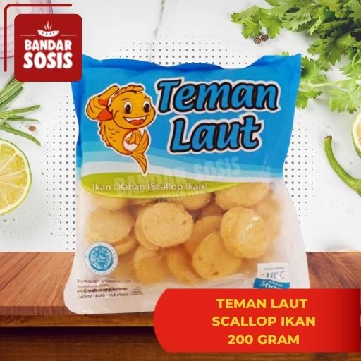 TEMAN LAUT SCALLOP IKAN 200 GR - Bandar Sosis