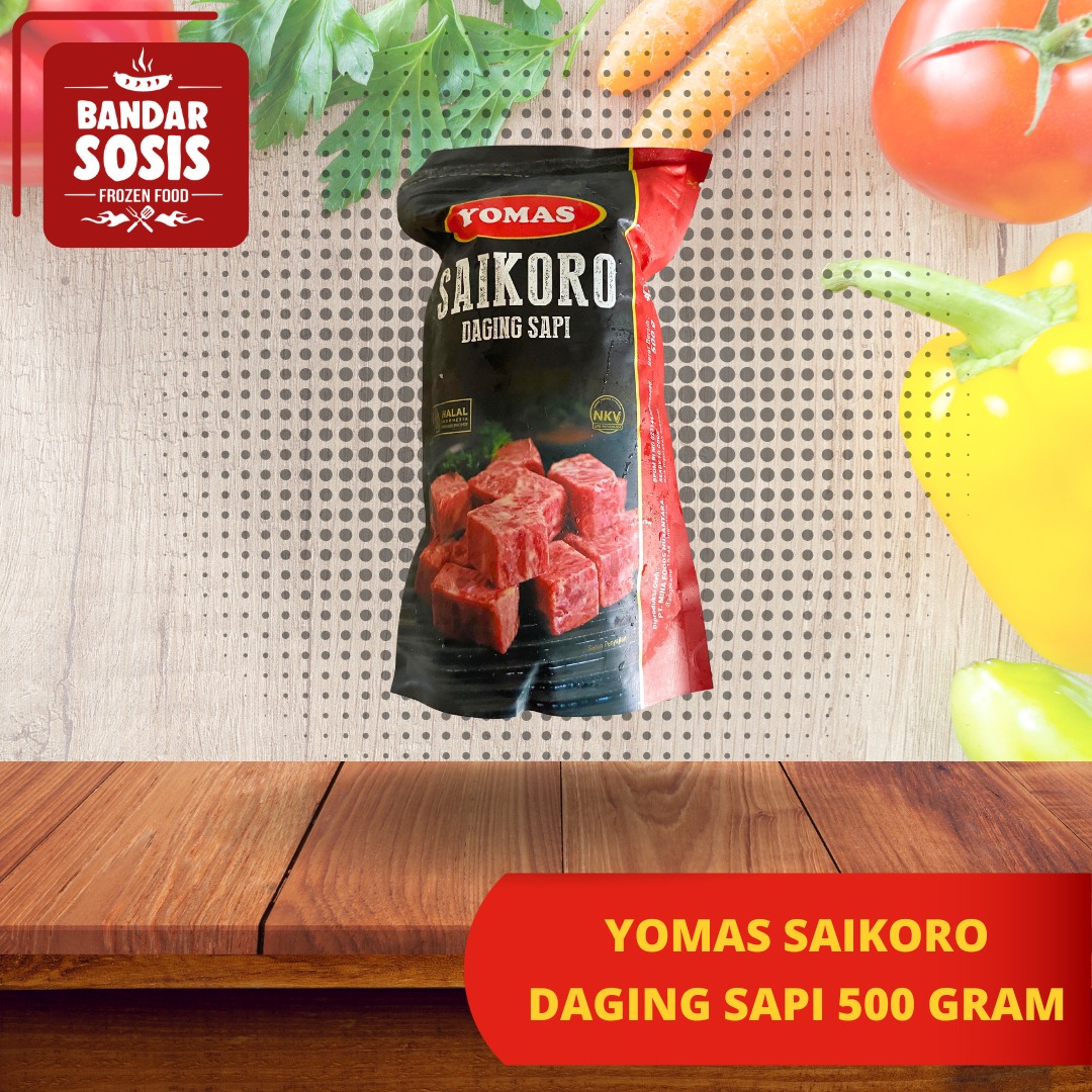 YOMAS SAIKORO BEEF 500 GR - Bandar Sosis